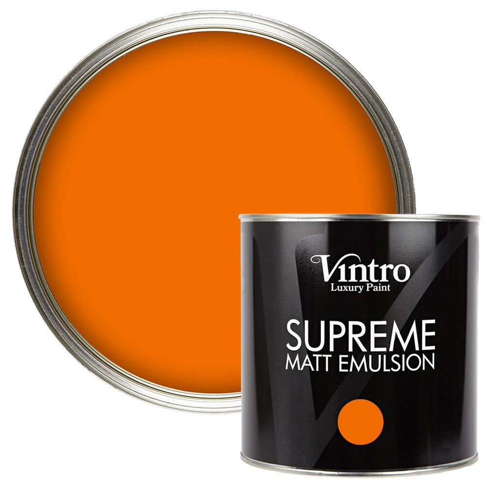 Matt Emulsion Paint Deep Saffron – Vintro Paint